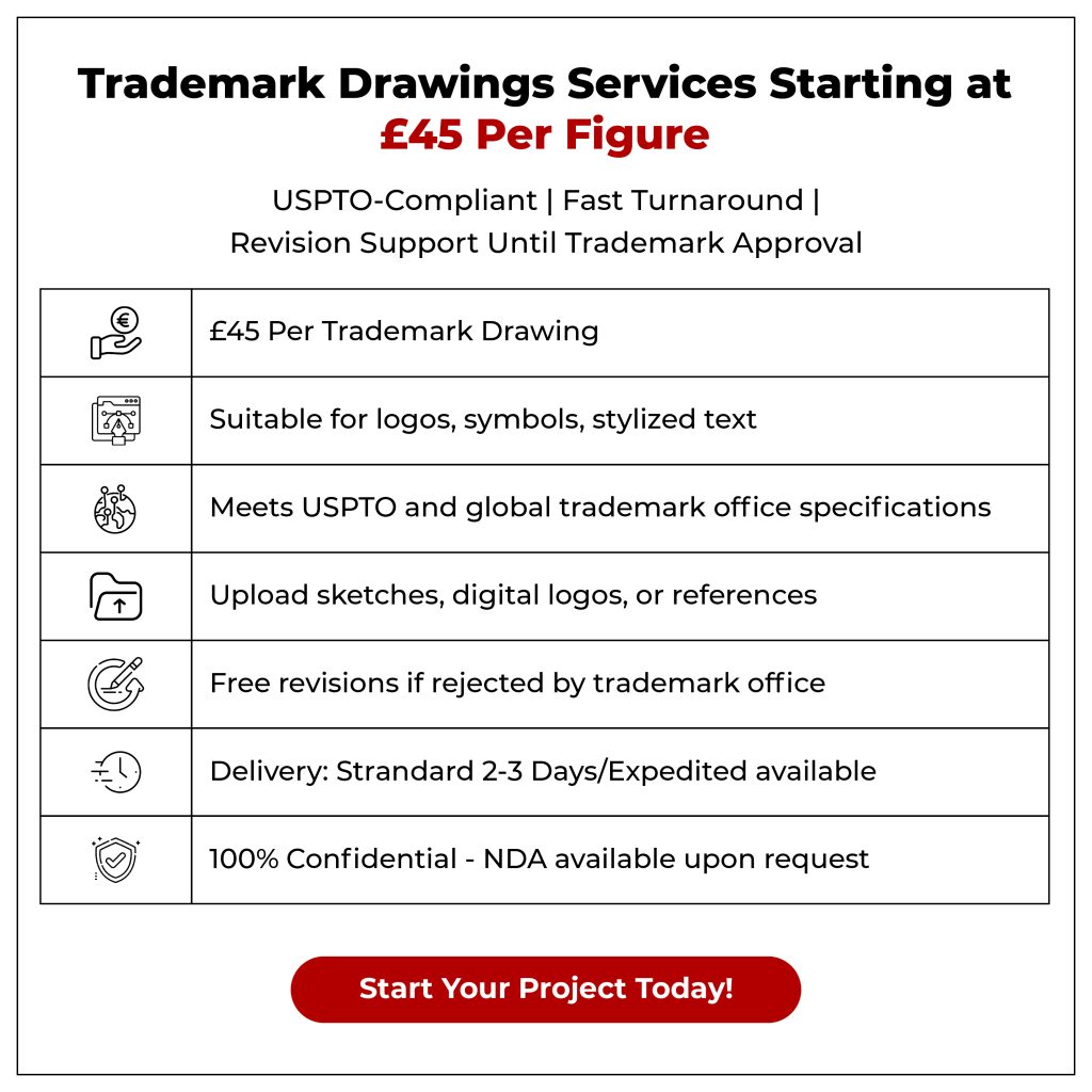 Fast & Precise Trademark Drawings Services at £45