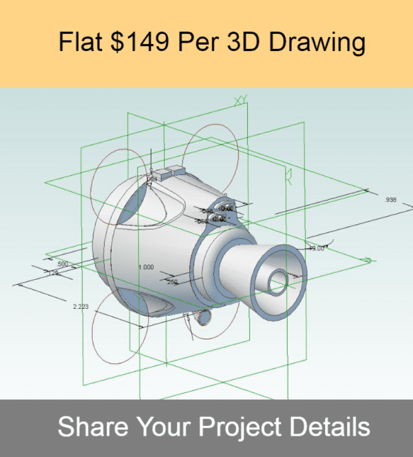 Flat $149 Per 3D Drawing - PatSketch (Formerly The Patent Drawings Company)